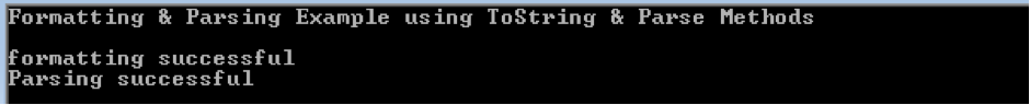 C Formatting And Parsing With Tostring Parse And Iformattable Go4expert